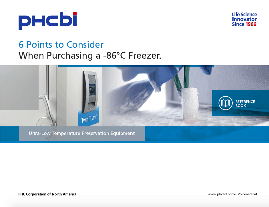 PHCbi MDF-C8V1-PA Ultra-Low Chest Freezers | DAI Scientific